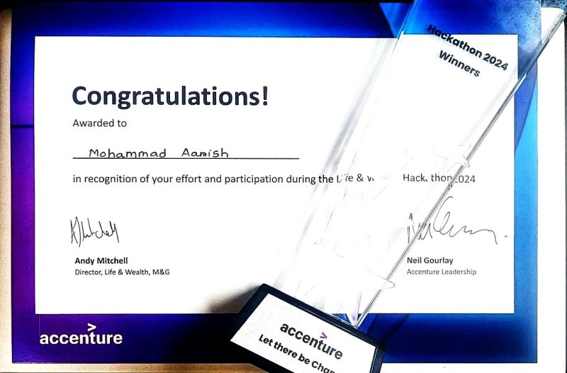 Aarish Mohammad on LinkedIn: #hackathon2024 #innovation #teamwork #success Aarish Mohammad on LinkedIn: #hackathon2024 #innovation #teamwork #success