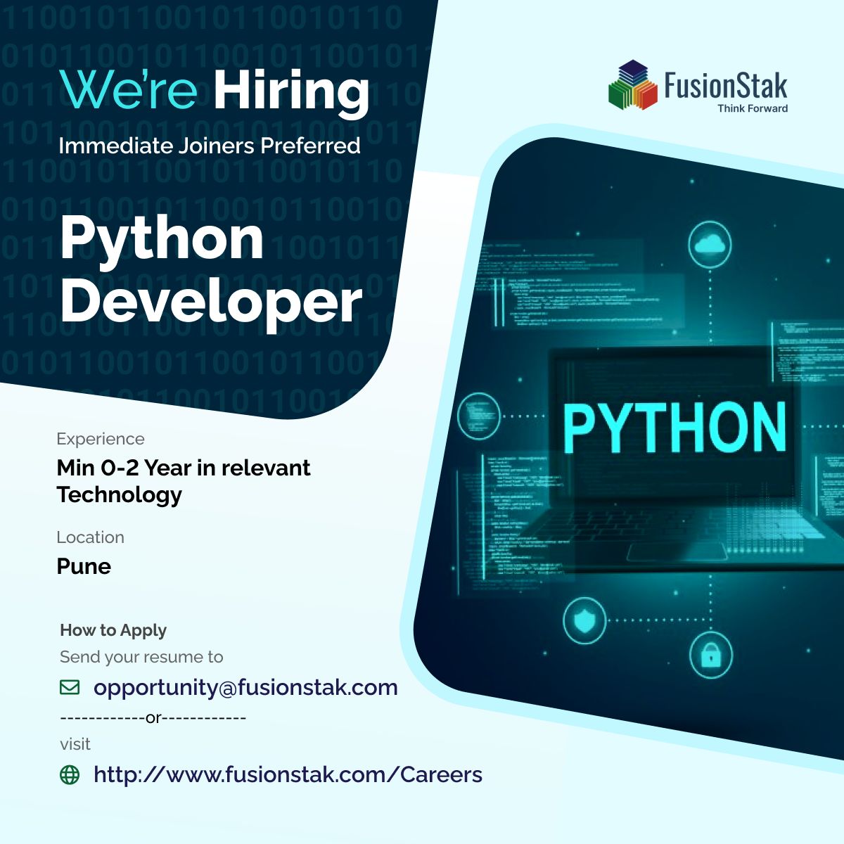 #pythondeveloper #pythonjobs #python #fullstackdevelopers #opportunity ... #pythondeveloper #pythonjobs #python #fullstackdevelopers #opportunity ...