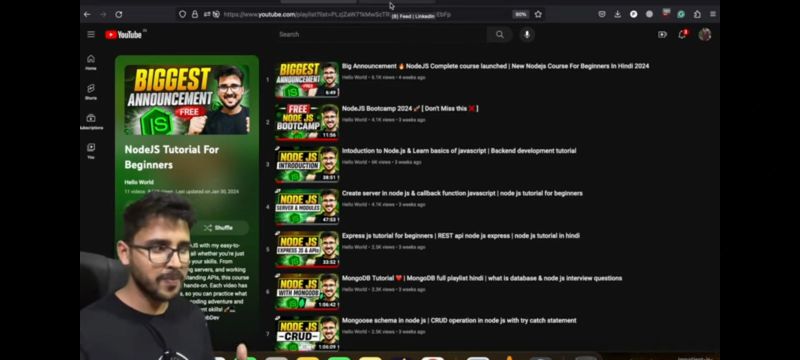 HEMANT SINGH on LinkedIn: learning Node js playlist PRINCE KUMAR… HEMANT SINGH on LinkedIn: learning Node js playlist PRINCE KUMAR…