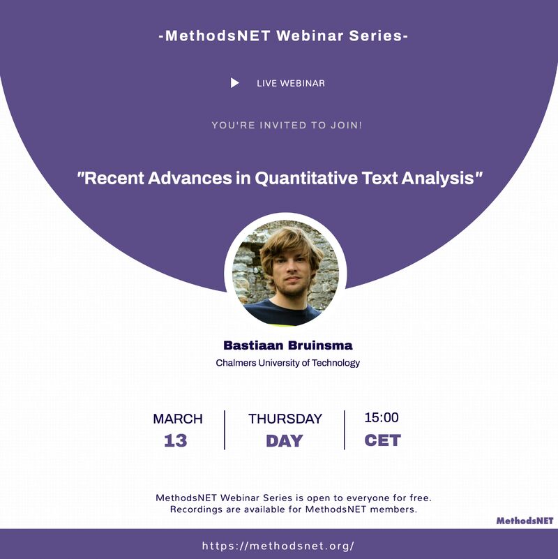 Exploring 'quantitative text analysis' in your research? Do not miss ... Exploring 'quantitative text analysis' in your research? Do not miss ...