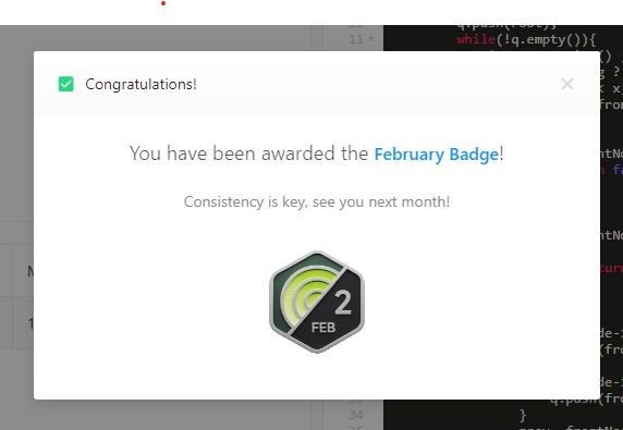 Got the Leetcode daily challenge February Badge.. | Khairul Anam Mubin Got the Leetcode daily challenge February Badge.. | Khairul Anam Mubin