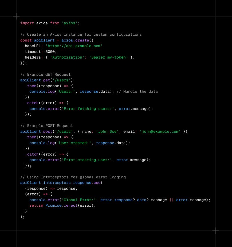 Abbos Nurgulshanov on LinkedIn: #axios #webdevelopment #api #javascript ... Abbos Nurgulshanov on LinkedIn: #axios #webdevelopment #api #javascript ...