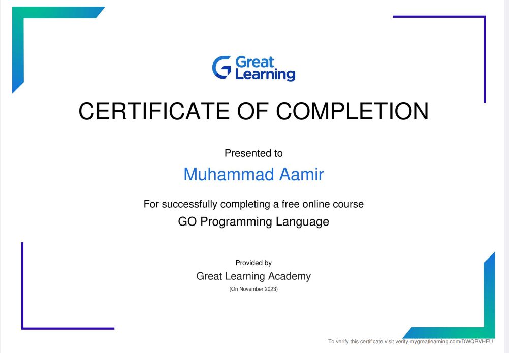 Muhammad Aamir on LinkedIn: #golang Muhammad Aamir on LinkedIn: #golang