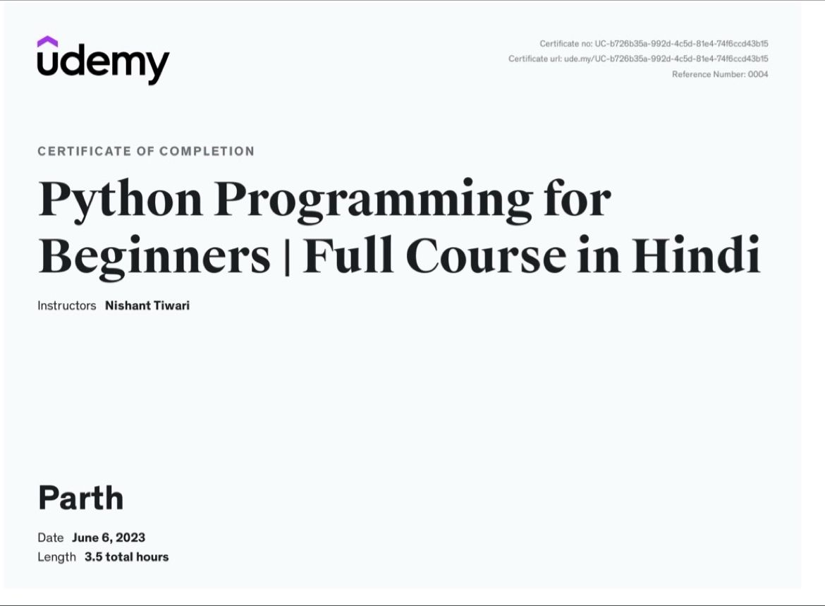 Parth Kaswala on LinkedIn: #python #coding #learningjourney #datascience Parth Kaswala on LinkedIn: #python #coding #learningjourney #datascience
