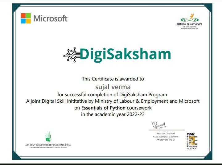 Sujal verma on LinkedIn: #python #microsoft Sujal verma on LinkedIn: #python #microsoft