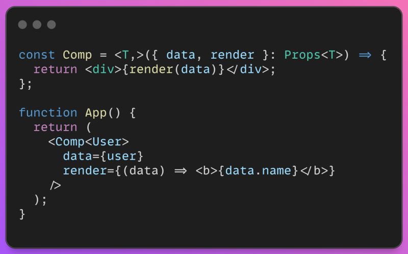 #react #typescript #renderprops #cleancode | Darshit Dudhaiya #react #typescript #renderprops #cleancode | Darshit Dudhaiya