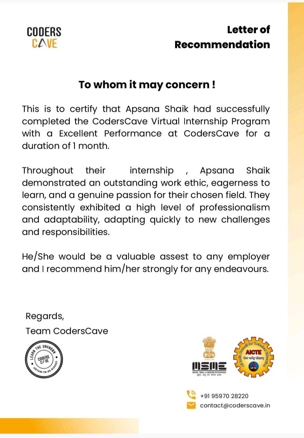 Apsana Shaik on LinkedIn: #cvip Apsana Shaik on LinkedIn: #cvip