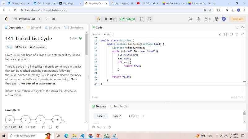 Devendra yadav on LinkedIn: #17thdaysof #coding #coding #problem141 Devendra yadav on LinkedIn: #17thdaysof #coding #coding #problem141