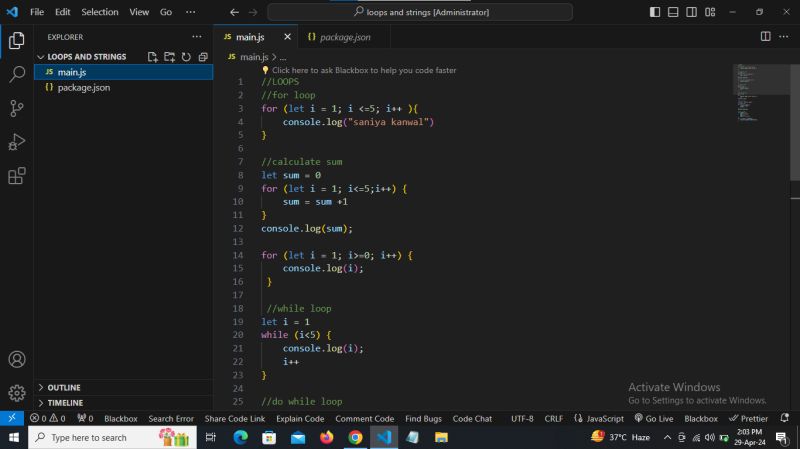 Saniya Kanwal on LinkedIn: #javascript #loops #loopstypes Saniya Kanwal on LinkedIn: #javascript #loops #loopstypes