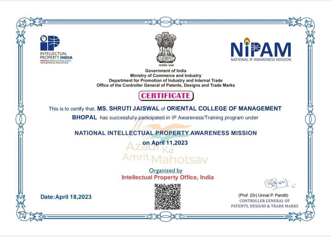 Shruti Jaiswal on LinkedIn: #nipam Shruti Jaiswal on LinkedIn: #nipam