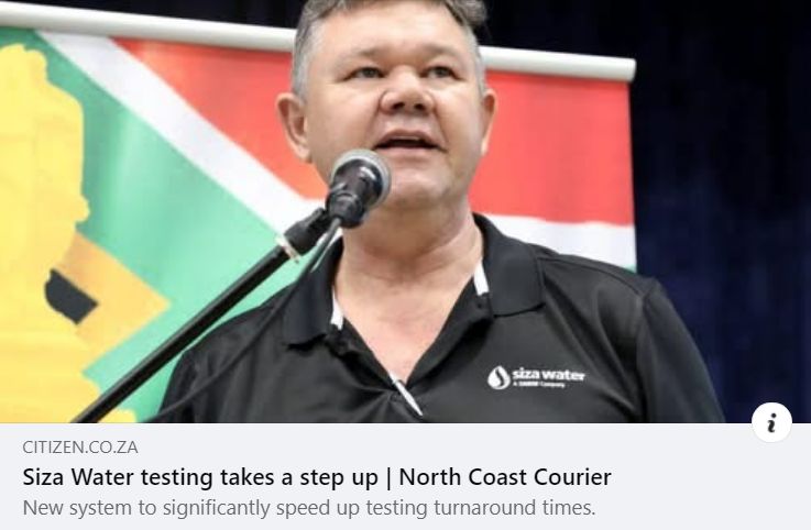 Siza Water (RF) (PTY) Ltd on LinkedIn: Siza Water testing takes a step ... Siza Water (RF) (PTY) Ltd on LinkedIn: Siza Water testing takes a step ...
