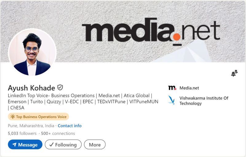 Ayush Kohade on LinkedIn: #linkedin #linkedintopvoice #community # ... Ayush Kohade on LinkedIn: #linkedin #linkedintopvoice #community # ...