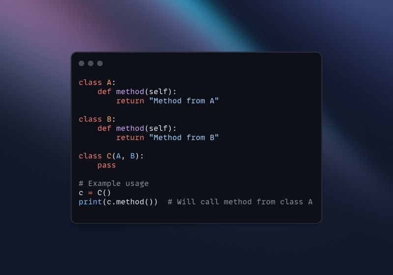 Ibrahim Luqman on LinkedIn: #python #multipleinheritance #oop #programming Ibrahim Luqman on LinkedIn: #python #multipleinheritance #oop #programming
