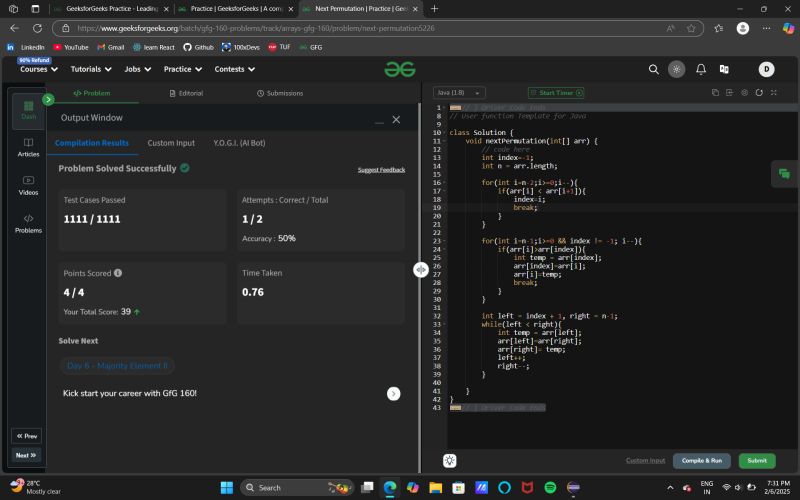 #geekforgeeks #gfg160 #java #problemsolving #dsa #codingchallenge ... #geekforgeeks #gfg160 #java #problemsolving #dsa #codingchallenge ...