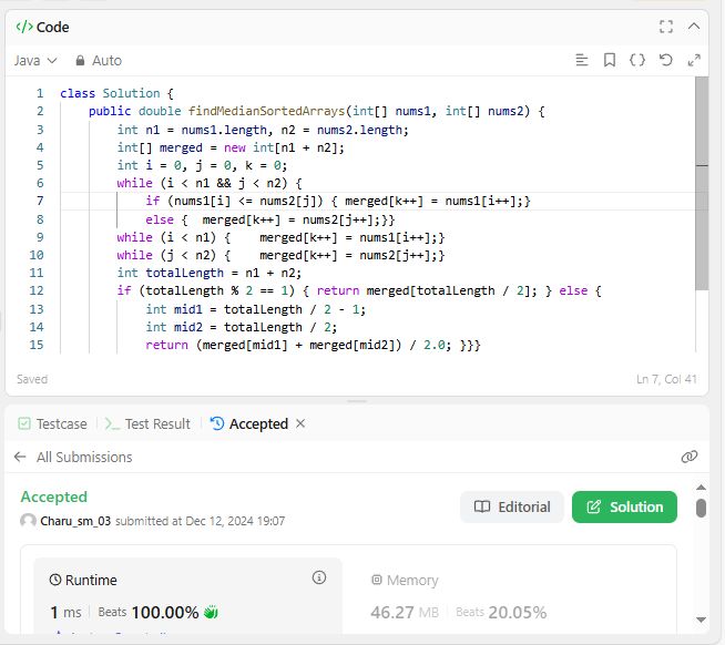 Charu S M on LinkedIn: #100daysofprogrammingchallenge #leetcode #java Charu S M on LinkedIn: #100daysofprogrammingchallenge #leetcode #java