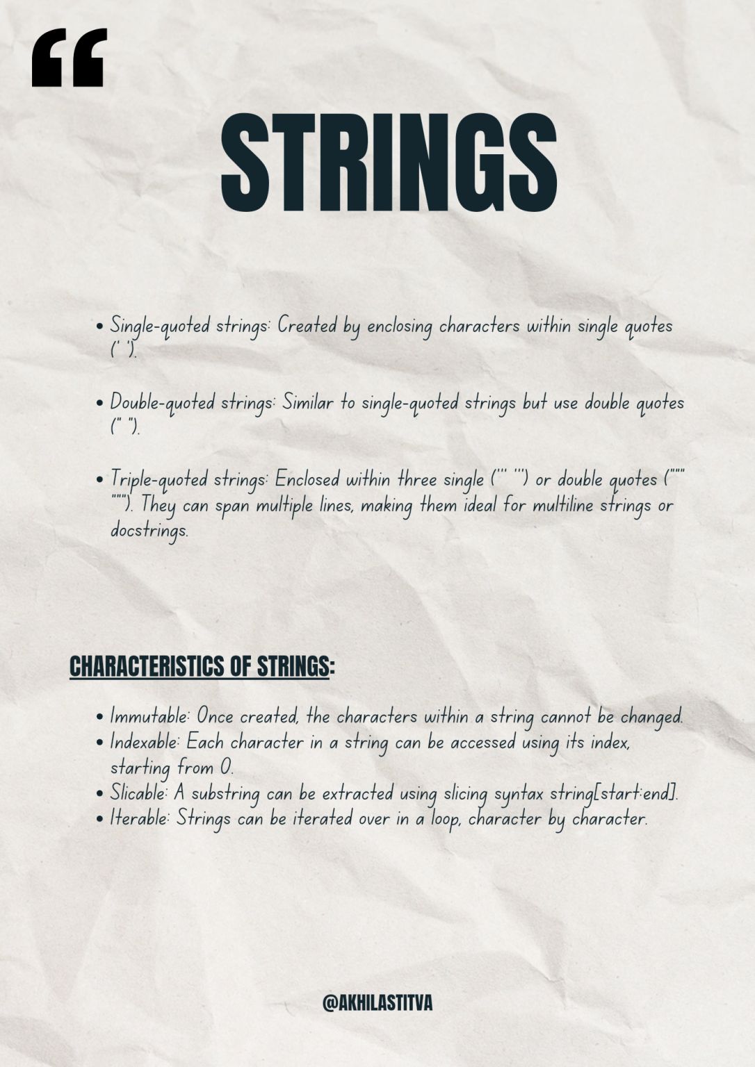 Akhil Astitva on LinkedIn: #programmingbasics #codestrings # ... Akhil Astitva on LinkedIn: #programmingbasics #codestrings # ...