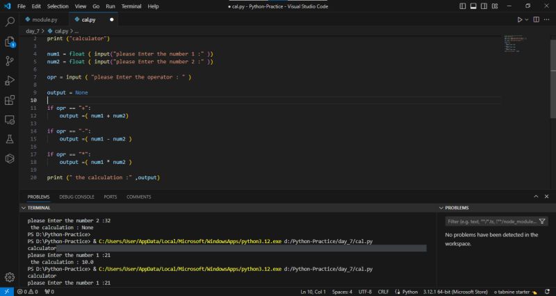 OMKAR PATIL on LinkedIn: #programming #python #calculator #python # ... OMKAR PATIL on LinkedIn: #programming #python #calculator #python # ...