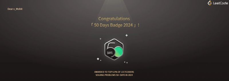 Mohit Warade on LinkedIn: #leetcode #50daysofcode #codingmilestone # ... Mohit Warade on LinkedIn: #leetcode #50daysofcode #codingmilestone # ...