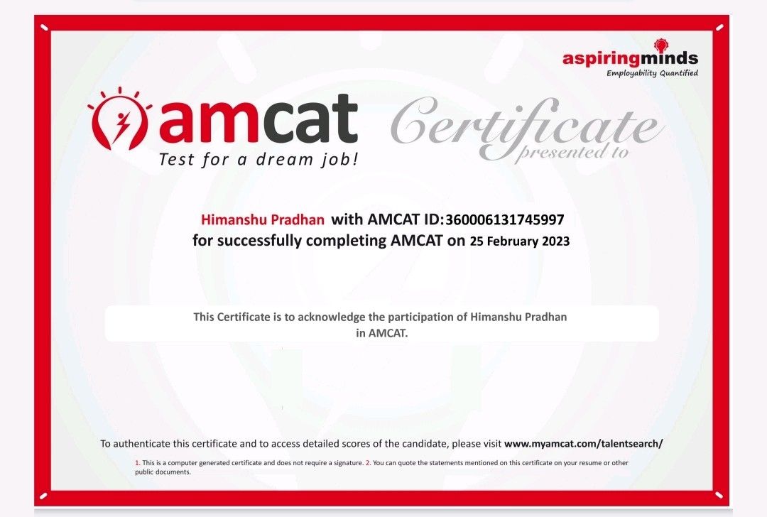 #connections #amcat | Himanshu Pradhan #connections #amcat | Himanshu Pradhan