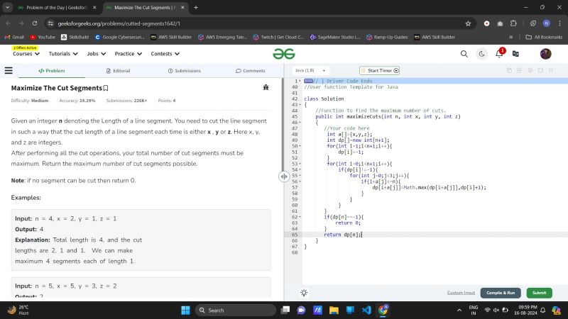 Day 23 of Geekstreak2024 challenge: Dynamic Programming | Sahil ... Day 23 of Geekstreak2024 challenge: Dynamic Programming | Sahil ...