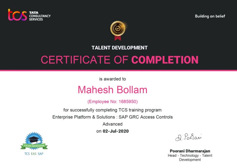 Mahesh Bollam on LinkedIn: #sap #grc Mahesh Bollam on LinkedIn: #sap #grc