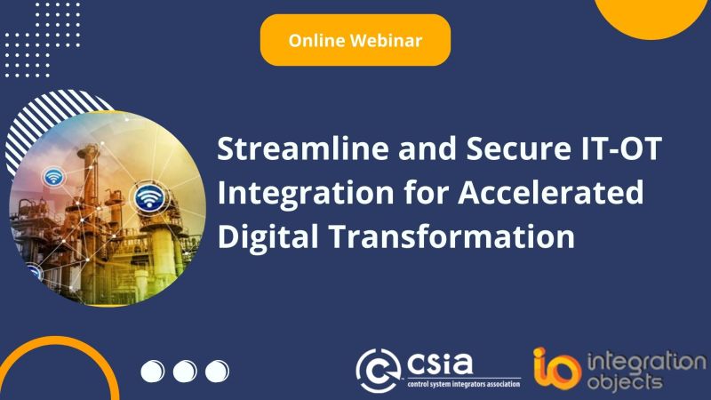 Watch our webinar on IT-OT integration | Integration Objects posted on ... Watch our webinar on IT-OT integration | Integration Objects posted on ...