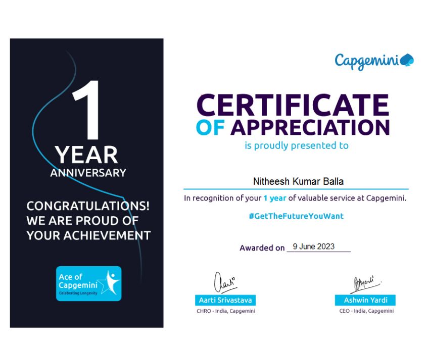 Nitheesh Kumar Balla on LinkedIn: #celebrating Nitheesh Kumar Balla on LinkedIn: #celebrating