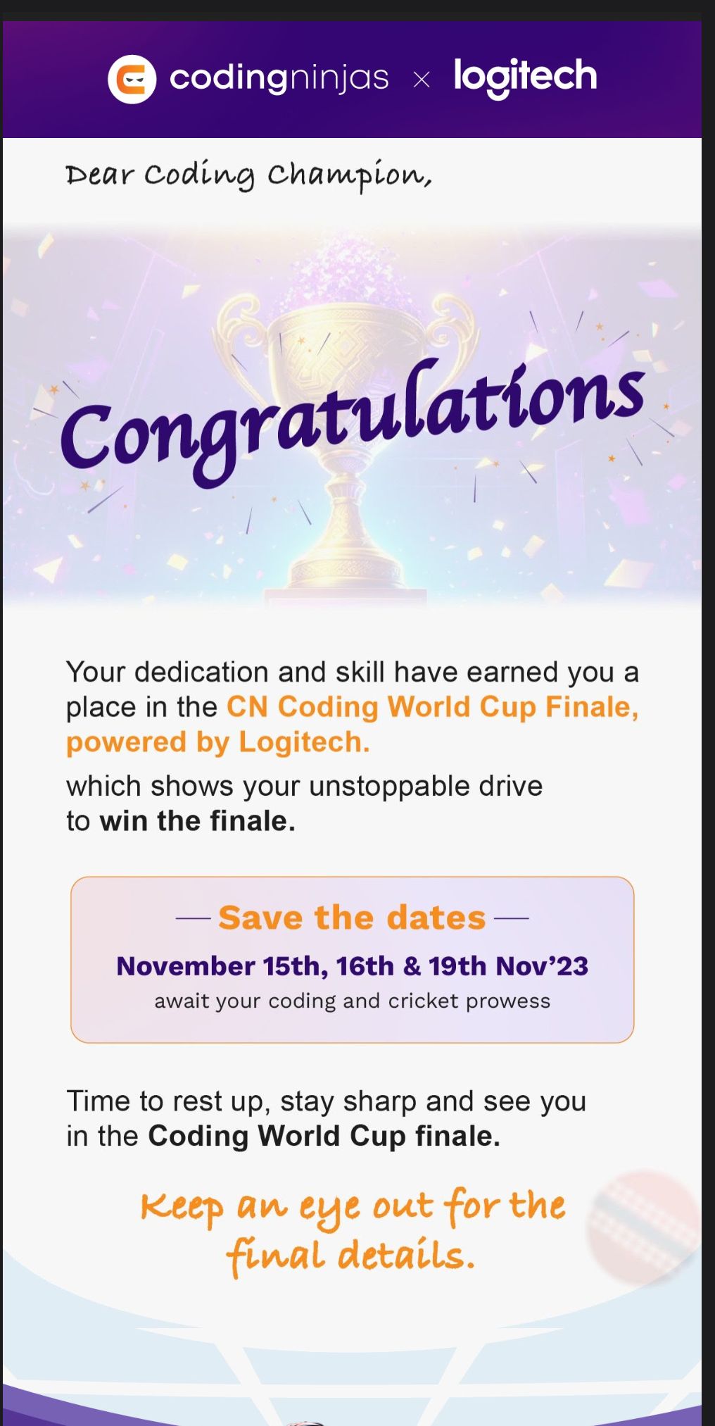 HARSH BHATT on LinkedIn: #codingworldcup #codingninjas #logitechmxseries HARSH BHATT on LinkedIn: #codingworldcup #codingninjas #logitechmxseries