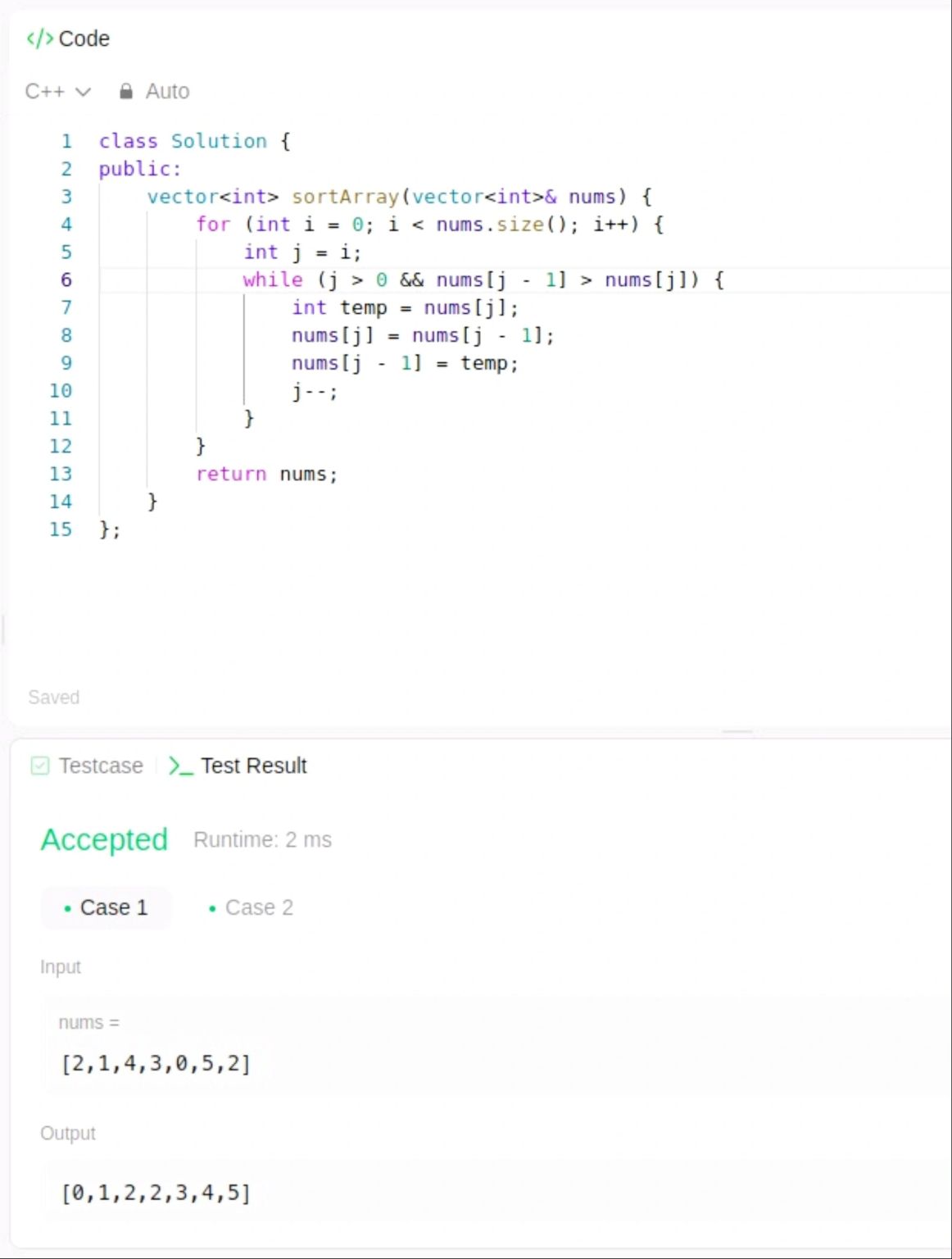 02. Insertion Sort i) Consider dividing the array into sorted and ... 02. Insertion Sort i) Consider dividing the array into sorted and ...