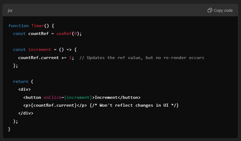 Arjun Manoj on LinkedIn: #reactjs #useref #hooks #explained #usestate # ... Arjun Manoj on LinkedIn: #reactjs #useref #hooks #explained #usestate # ...