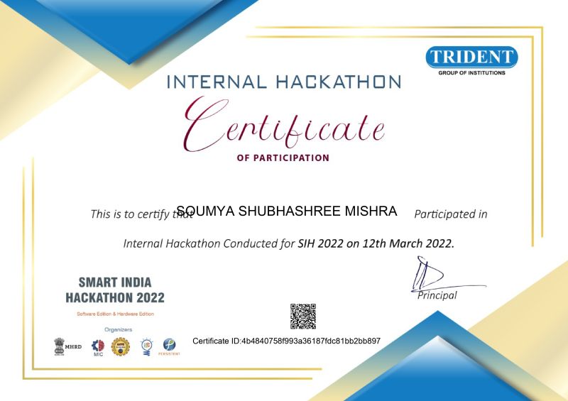 Soumya Shubhashree Mishra on LinkedIn: #hackathon #innovation # ... Soumya Shubhashree Mishra on LinkedIn: #hackathon #innovation # ...