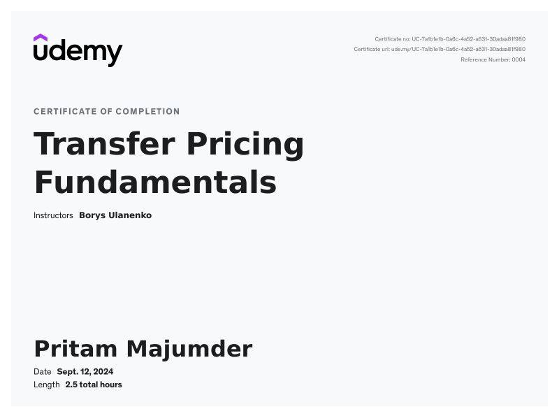 Pritam Majumder on LinkedIn: #learning #economics #transferpricing # ... Pritam Majumder on LinkedIn: #learning #economics #transferpricing # ...
