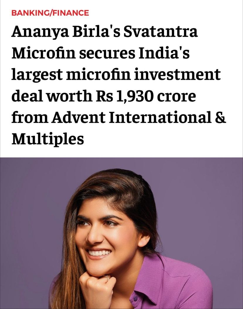 Ananya Birla on LinkedIn: This investment by Advent and Multiples marks ... Ananya Birla on LinkedIn: This investment by Advent and Multiples marks ...