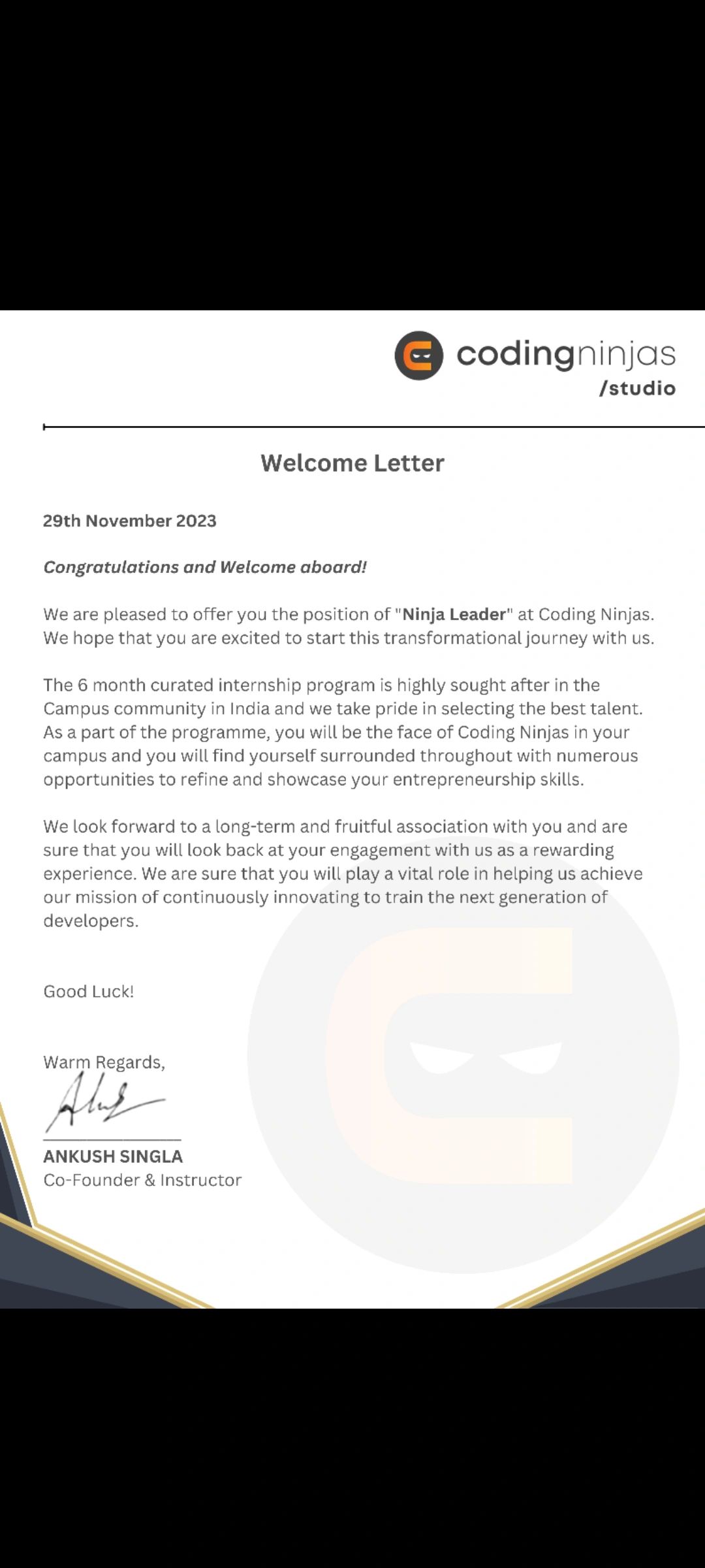 yuvraj kumar singh on LinkedIn: #codingninjas yuvraj kumar singh on LinkedIn: #codingninjas