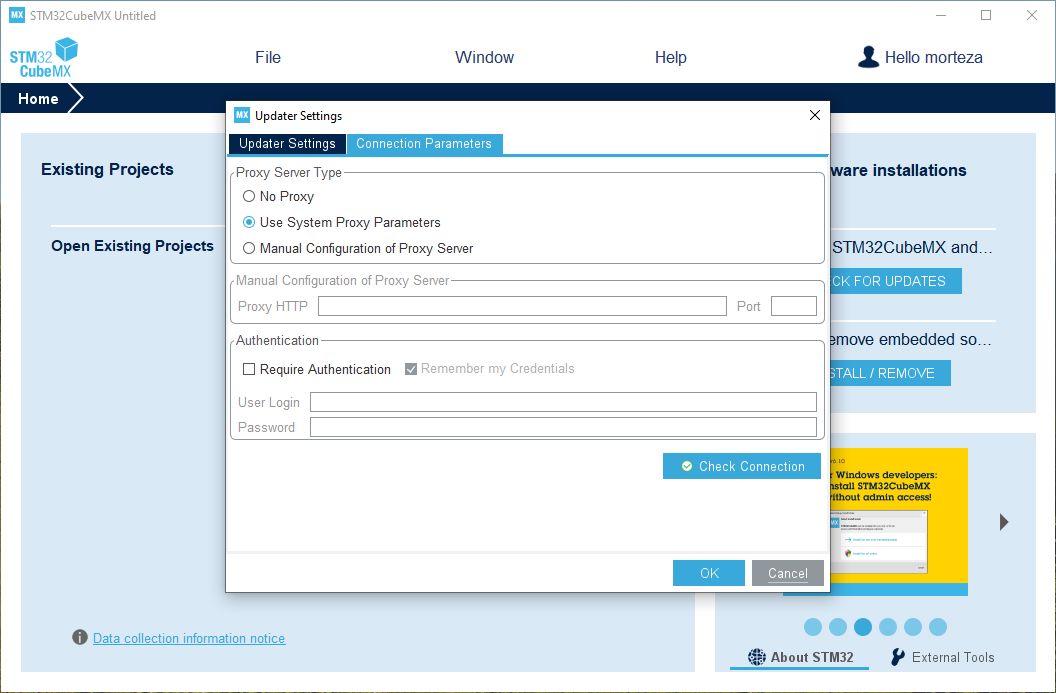 Problem Solved (STM32CubeMX) When STM32CubeMX tries to update the ... Problem Solved (STM32CubeMX) When STM32CubeMX tries to update the ...