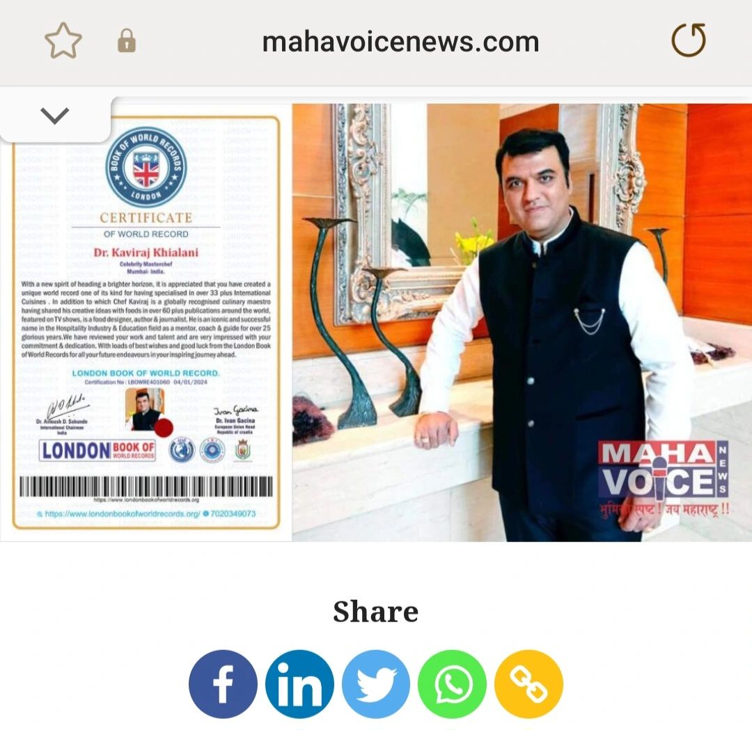 Dr. Chef.Kaviraj Khialani on LinkedIn: #celebritychefkaviraj # ... Dr. Chef.Kaviraj Khialani on LinkedIn: #celebritychefkaviraj # ...