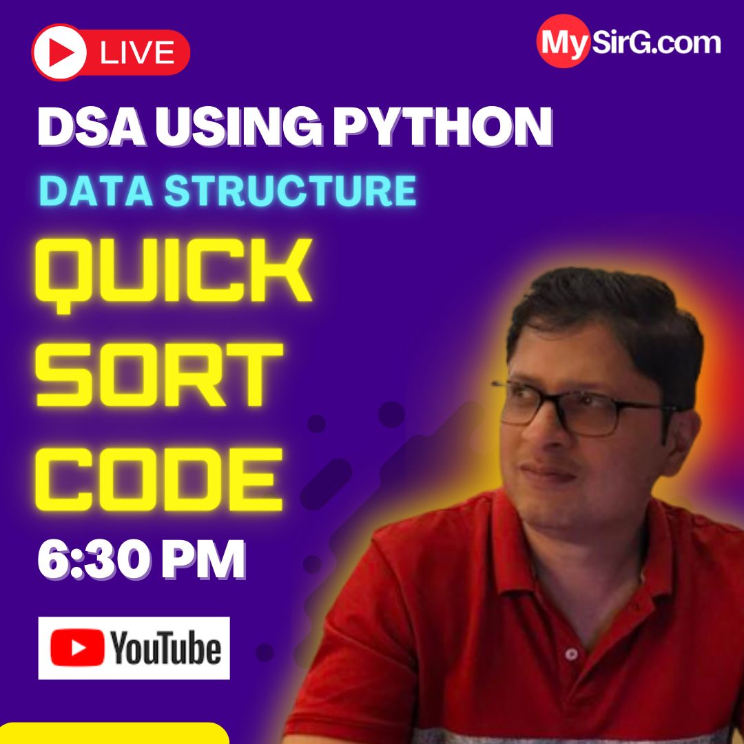 Saurabh Shukla on LinkedIn: Learn Paid course for FREE DSA using Python ... Saurabh Shukla on LinkedIn: Learn Paid course for FREE DSA using Python ...