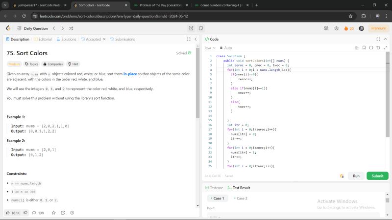 Paras Joshi on LinkedIn: #java #leetcode #geeksforgeeks #problemsolving ... Paras Joshi on LinkedIn: #java #leetcode #geeksforgeeks #problemsolving ...