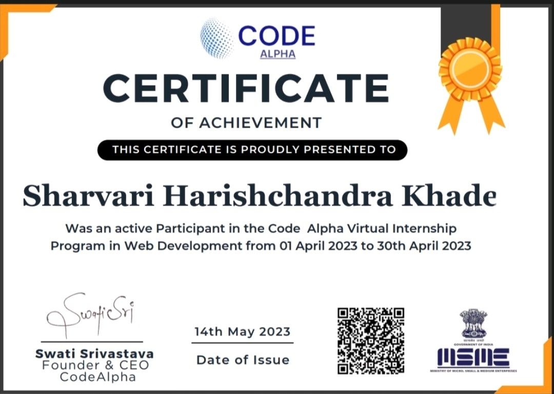 Sharvari Khade on LinkedIn: #webdevelopment #opportunity #thankyou Sharvari Khade on LinkedIn: #webdevelopment #opportunity #thankyou