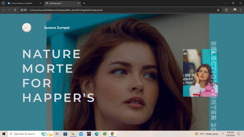 Usama Naeem on LinkedIn: Basic Landing Page Using HTML and Css Usama Naeem on LinkedIn: Basic Landing Page Using HTML and Css