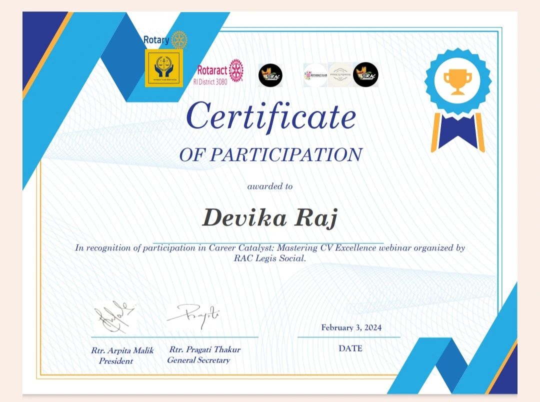 Devika Raj on LinkedIn: Attended the webinar on CV Building by Dr ... Devika Raj on LinkedIn: Attended the webinar on CV Building by Dr ...