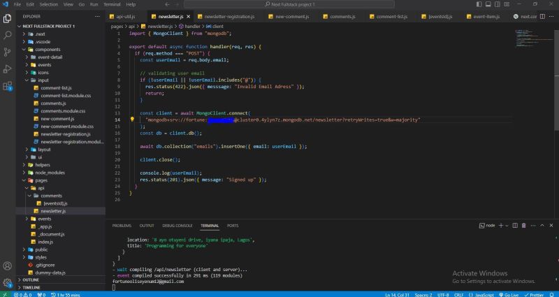 Fortune Oliseyenum on LinkedIn: Still on Creating Api with NextJs I ... Fortune Oliseyenum on LinkedIn: Still on Creating Api with NextJs I ...