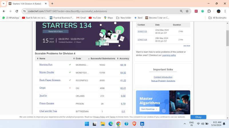 Ishan K. on LinkedIn: #codechef #codingchallenge #problemsolving Ishan K. on LinkedIn: #codechef #codingchallenge #problemsolving