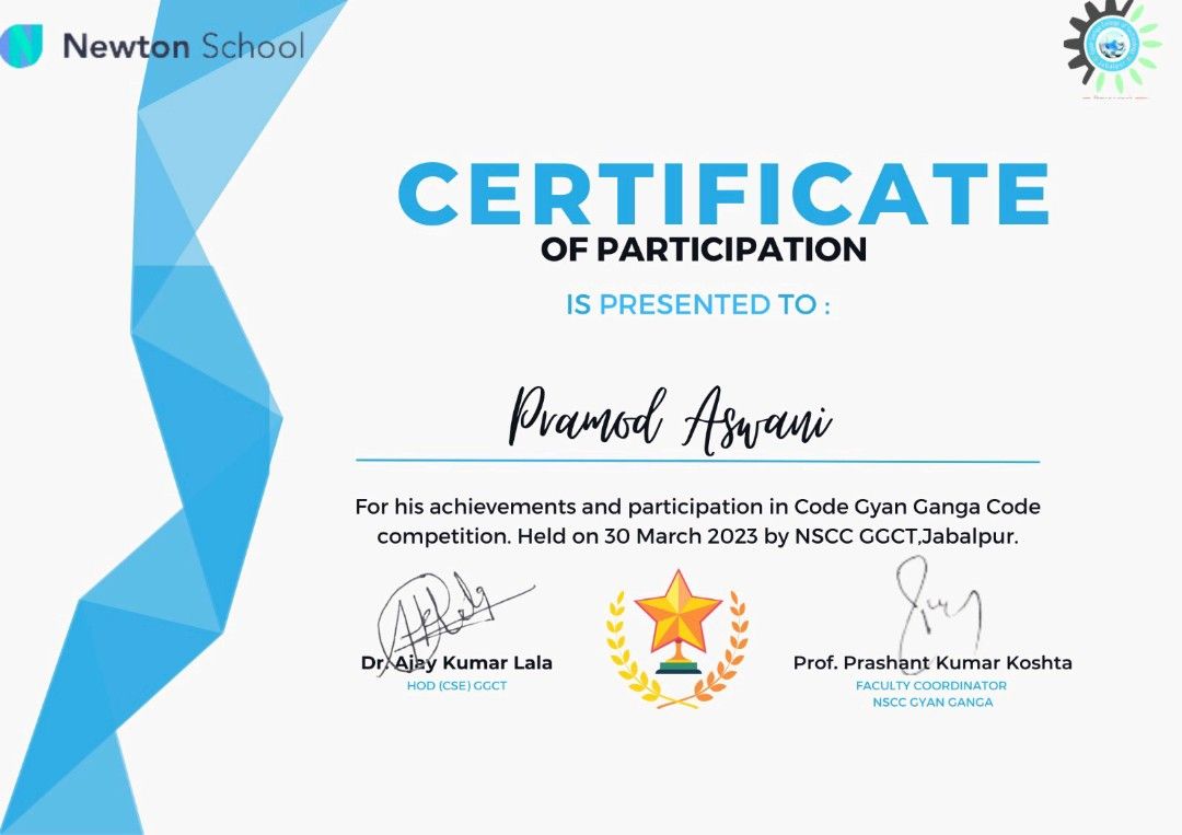 Pramod Aswani on LinkedIn: #certificate #coding Pramod Aswani on LinkedIn: #certificate #coding