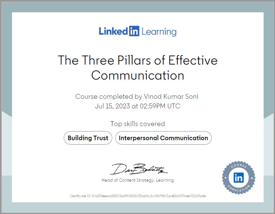 Vinod Kumar Soni on LinkedIn: #interpersonalcommunication #buildingtrust Vinod Kumar Soni on LinkedIn: #interpersonalcommunication #buildingtrust