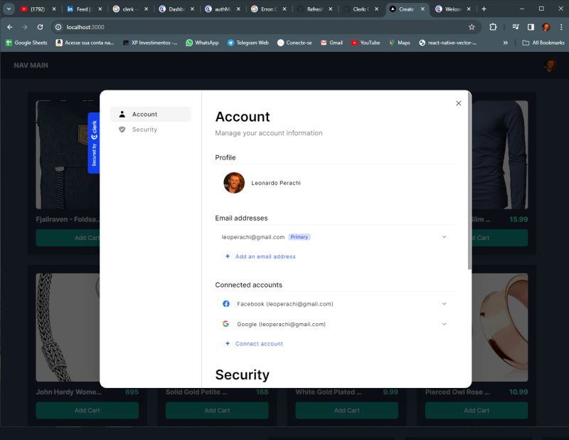 Leonardo Perachi no LinkedIn: #nextjs #clerk #authentication #oauth2 # ... Leonardo Perachi no LinkedIn: #nextjs #clerk #authentication #oauth2 # ...