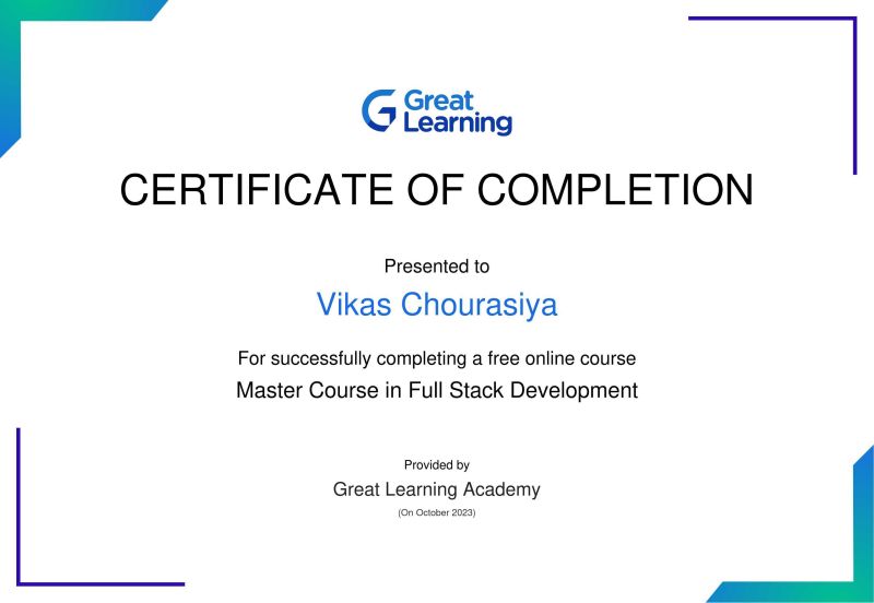 Vikas Chourasiya on LinkedIn: #greatlearningacademy #greatlearning # ... Vikas Chourasiya on LinkedIn: #greatlearningacademy #greatlearning # ...