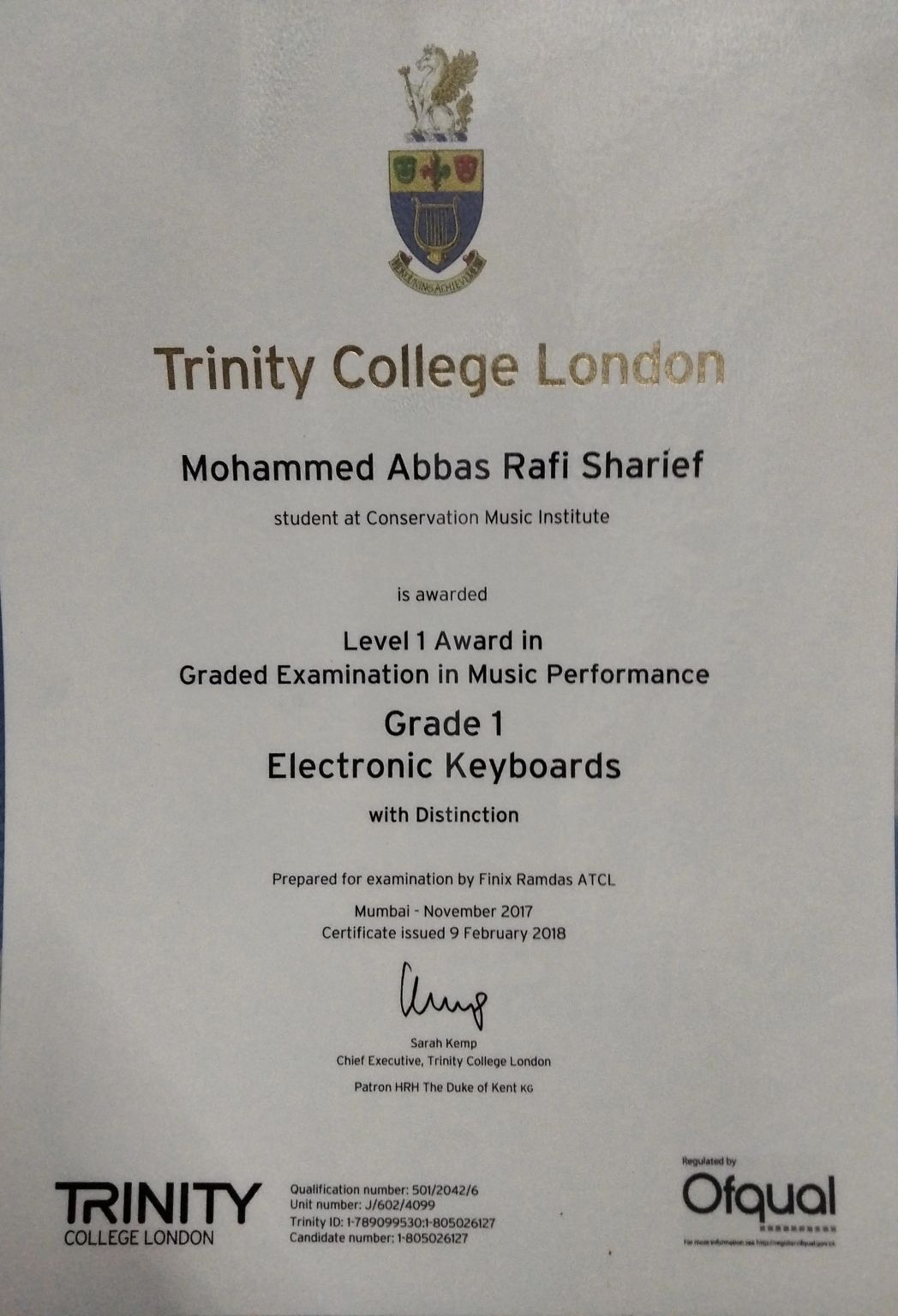 Mohammed Abbas Sharief on LinkedIn: GRADE 1 Mohammed Abbas Sharief on LinkedIn: GRADE 1