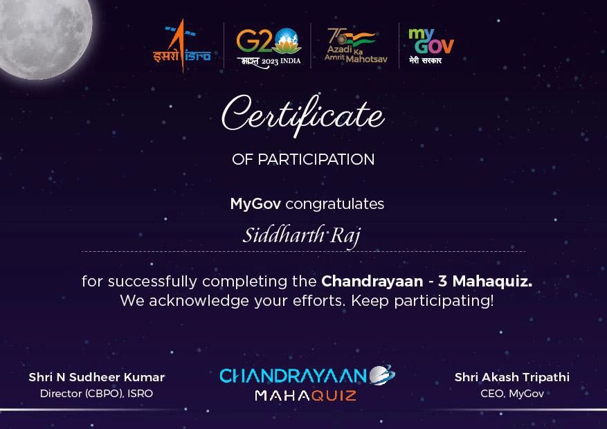 #isro #chandrayaan3quiz #spaceexploration | Siddharth Raj #isro #chandrayaan3quiz #spaceexploration | Siddharth Raj