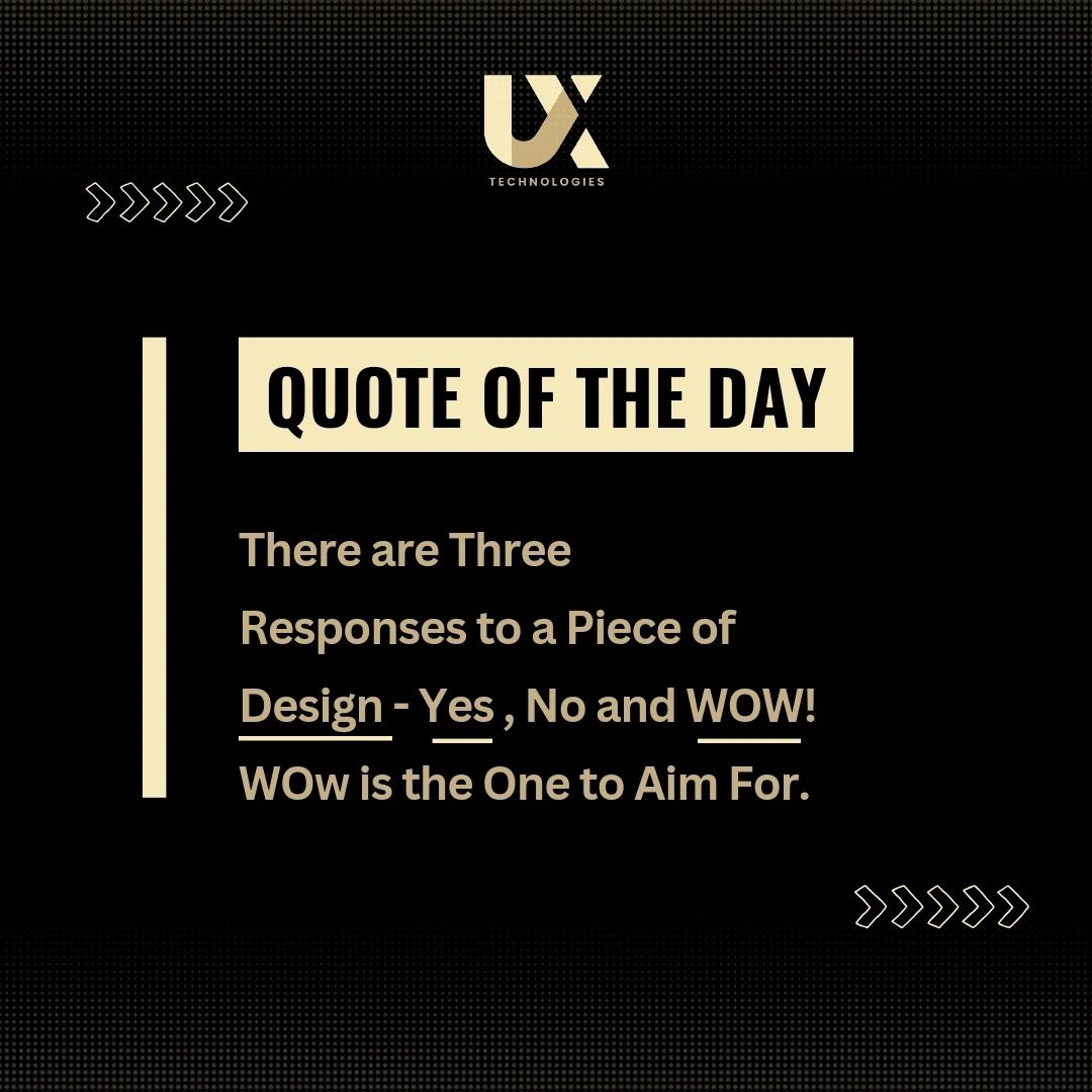 UX Technologies on LinkedIn: #quote #motivations #quoteoftheday # ... UX Technologies on LinkedIn: #quote #motivations #quoteoftheday # ...